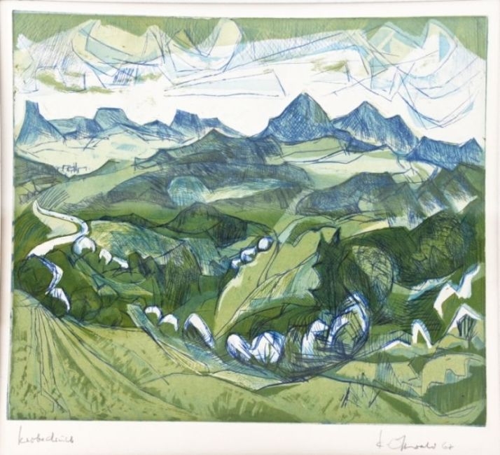 Karl Osswald | Hegaulandschaft (1967) | MutualArt
