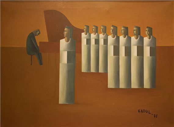 Angel Fadul | El coro (75) | MutualArt