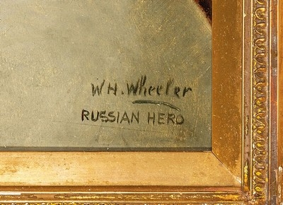 Walter Herbert Wheeler | portrait of a horse with brown fur and harness ...