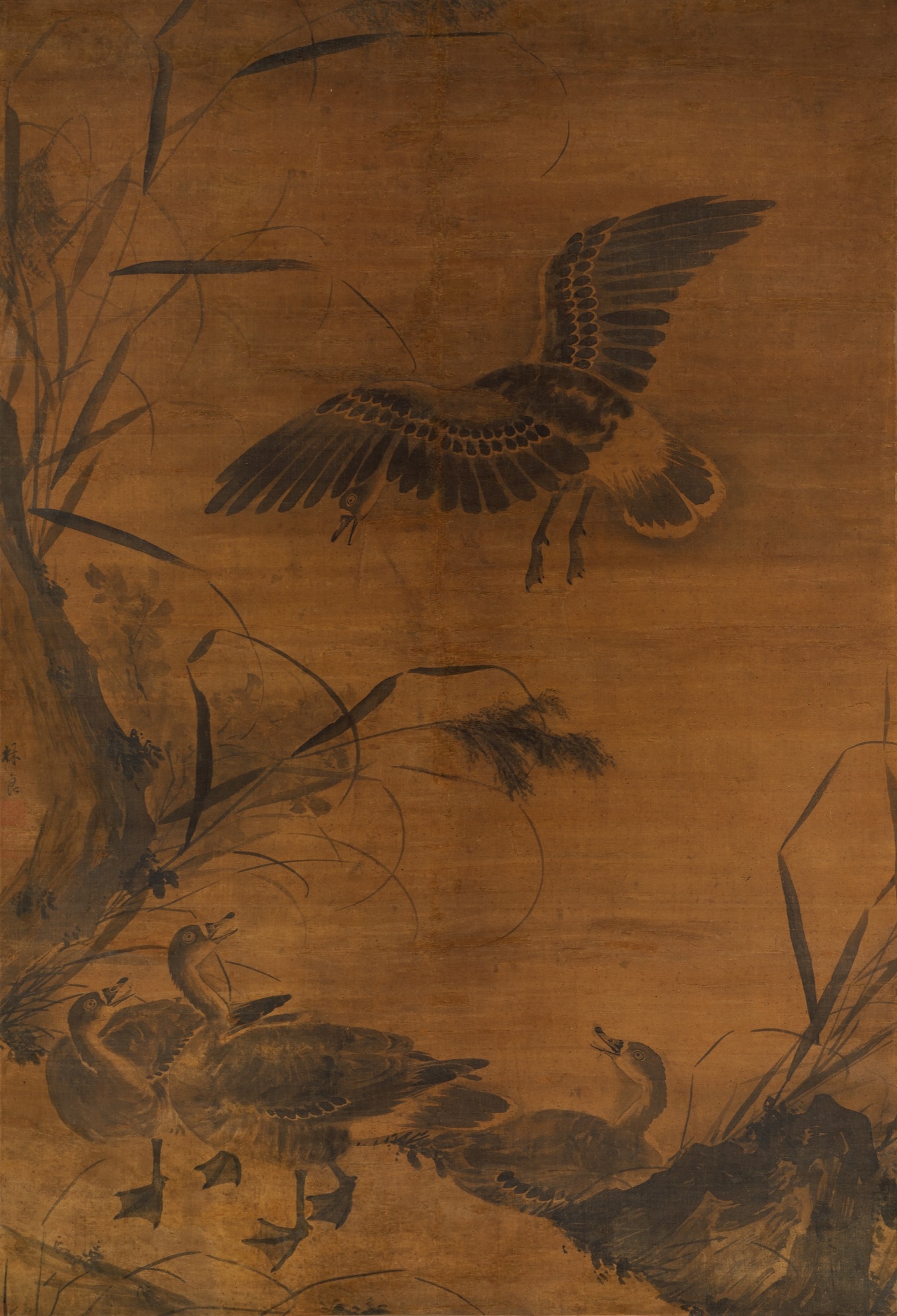 Lin Liang | Reed and Wild Goose | MutualArt