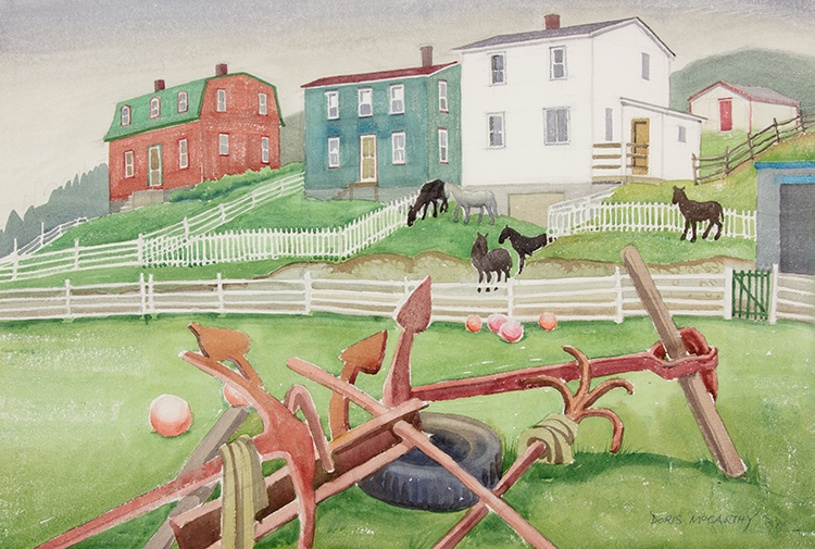 Doris McCarthy | Neighbours, Calvert, Newfoundland (1981) | MutualArt