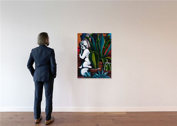 Tiko Kerr | Cherub with Cactus (1998) | MutualArt