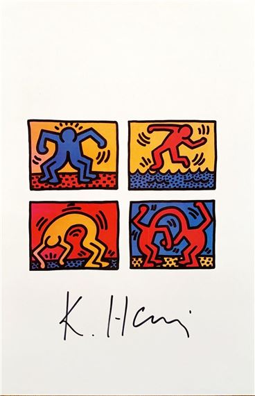 Keith Haring | Hand Signed Offset | MutualArt