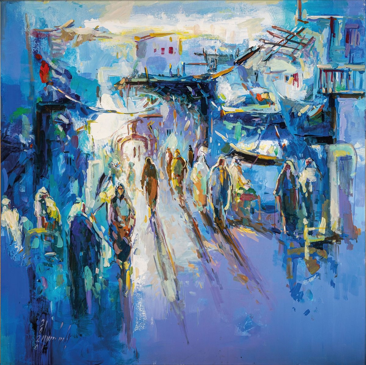 Abbas Al-mosawi | souk scene | MutualArt