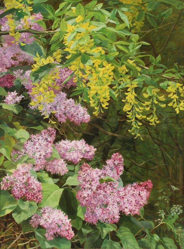 Emma Løffler | Syrener og Guldregn (1902) | MutualArt