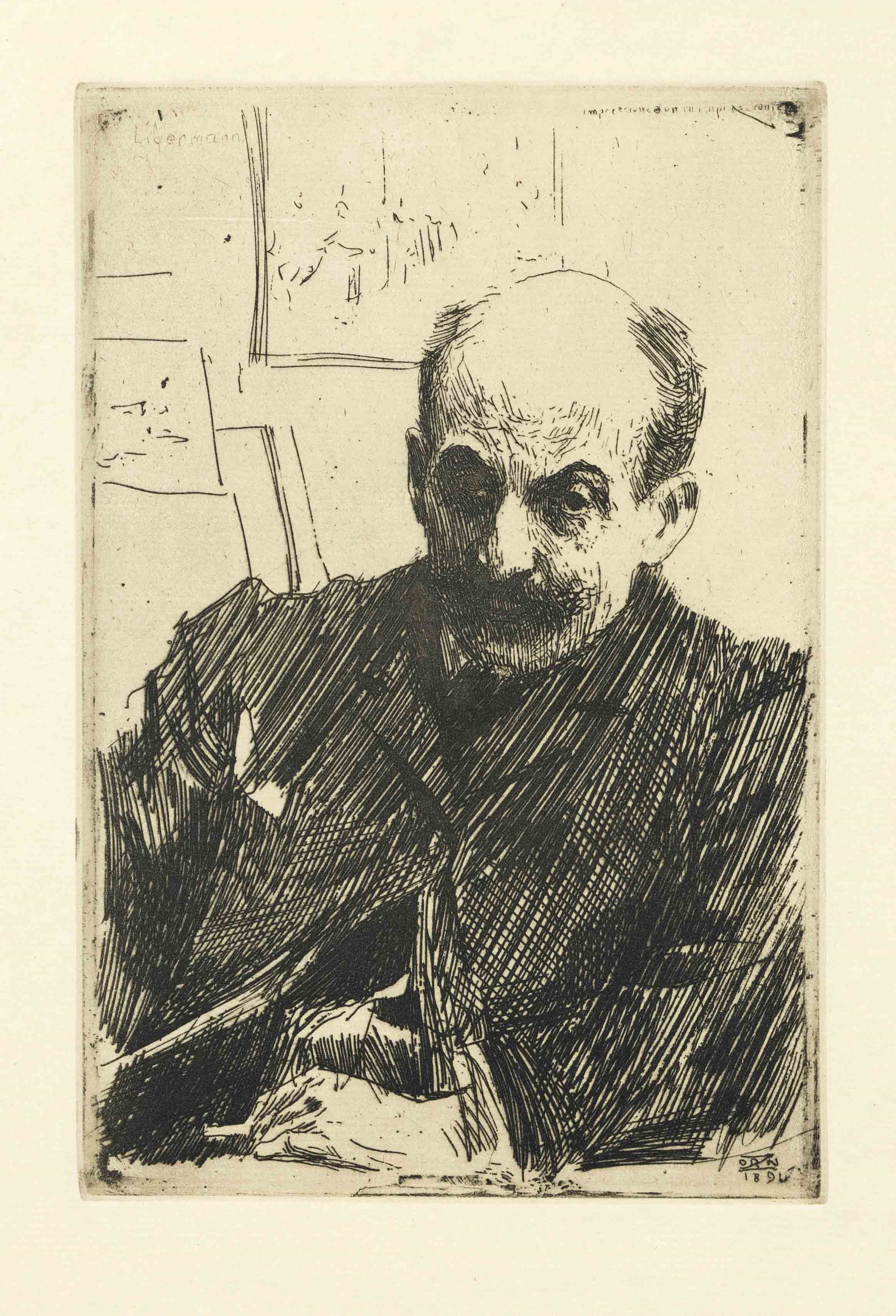 Anders Zorn | Portrait of Max Liebermann (1891) | MutualArt