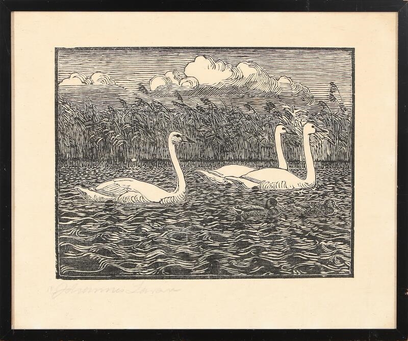 Johannes Larsen | Six sceneries with birds | MutualArt