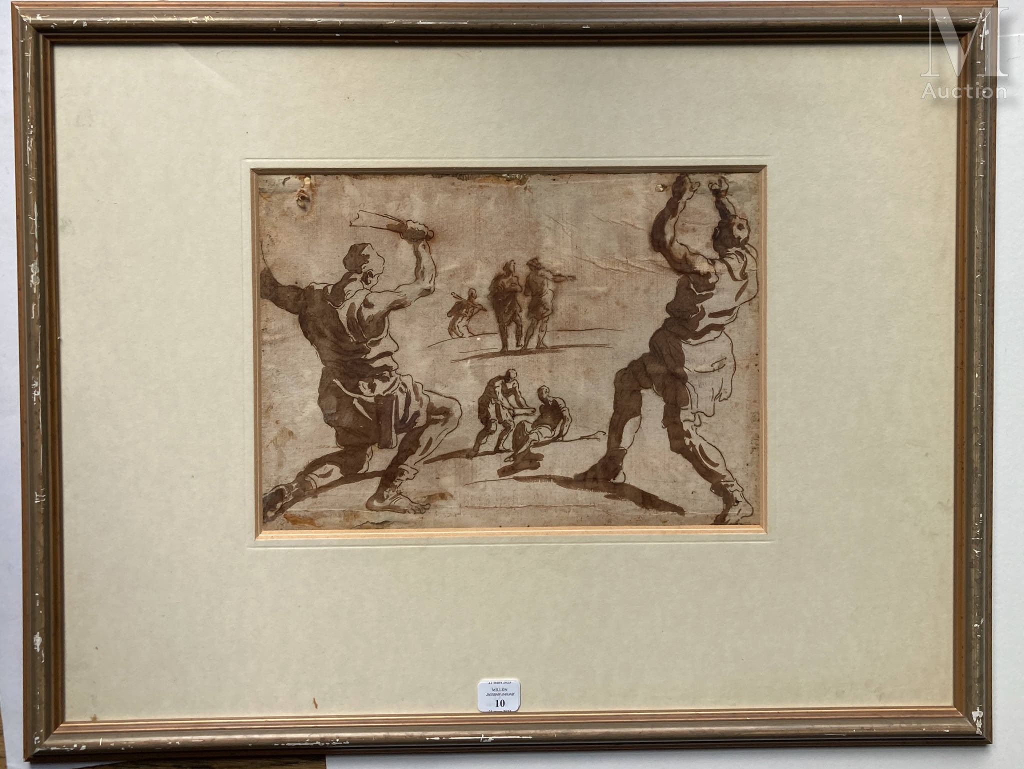 Neapolitan School, 17th Century | Feuille d’études de personnages | MutualArt