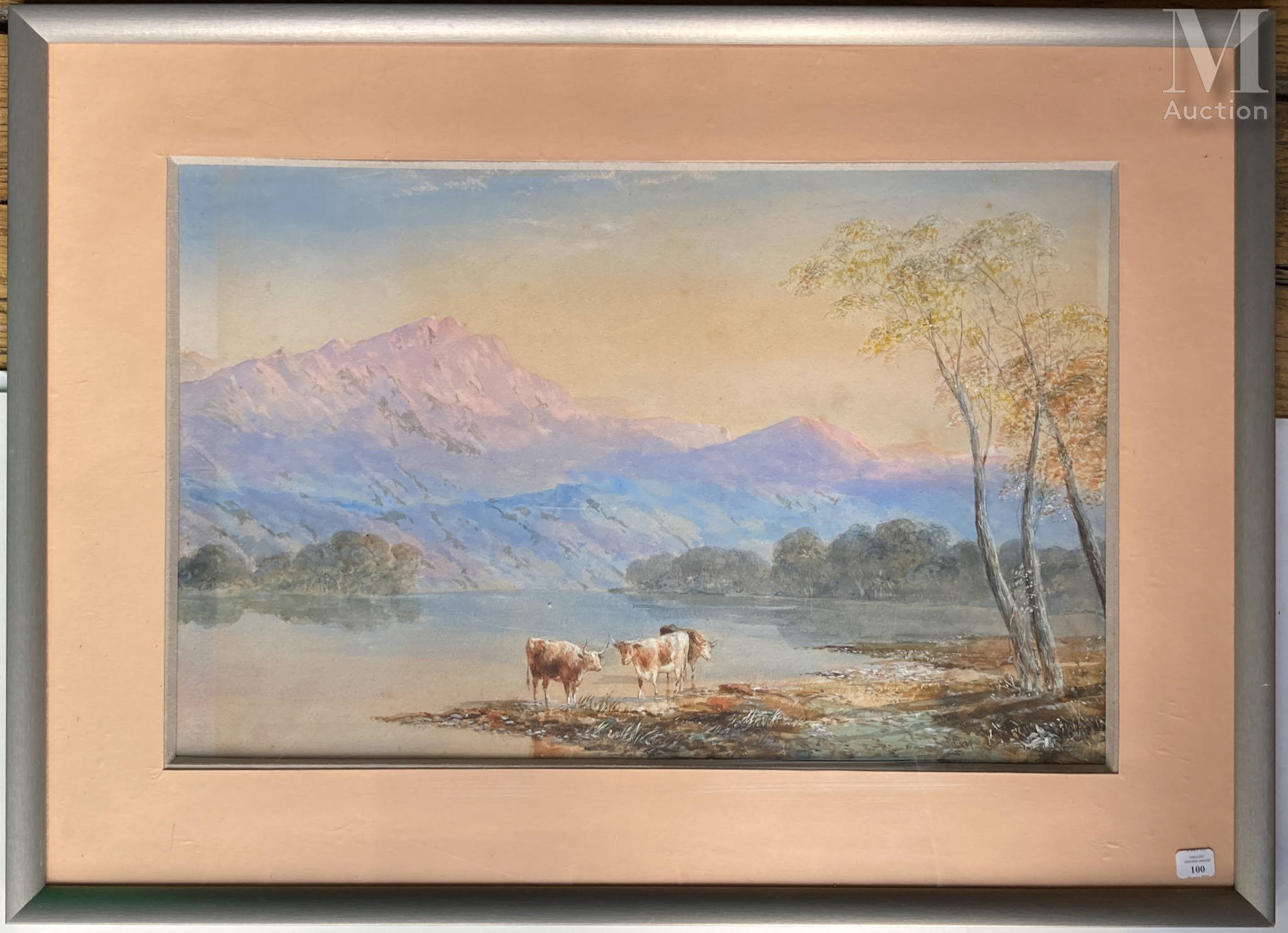 Edward Tucker | Paysages montagneux aux vaches | MutualArt