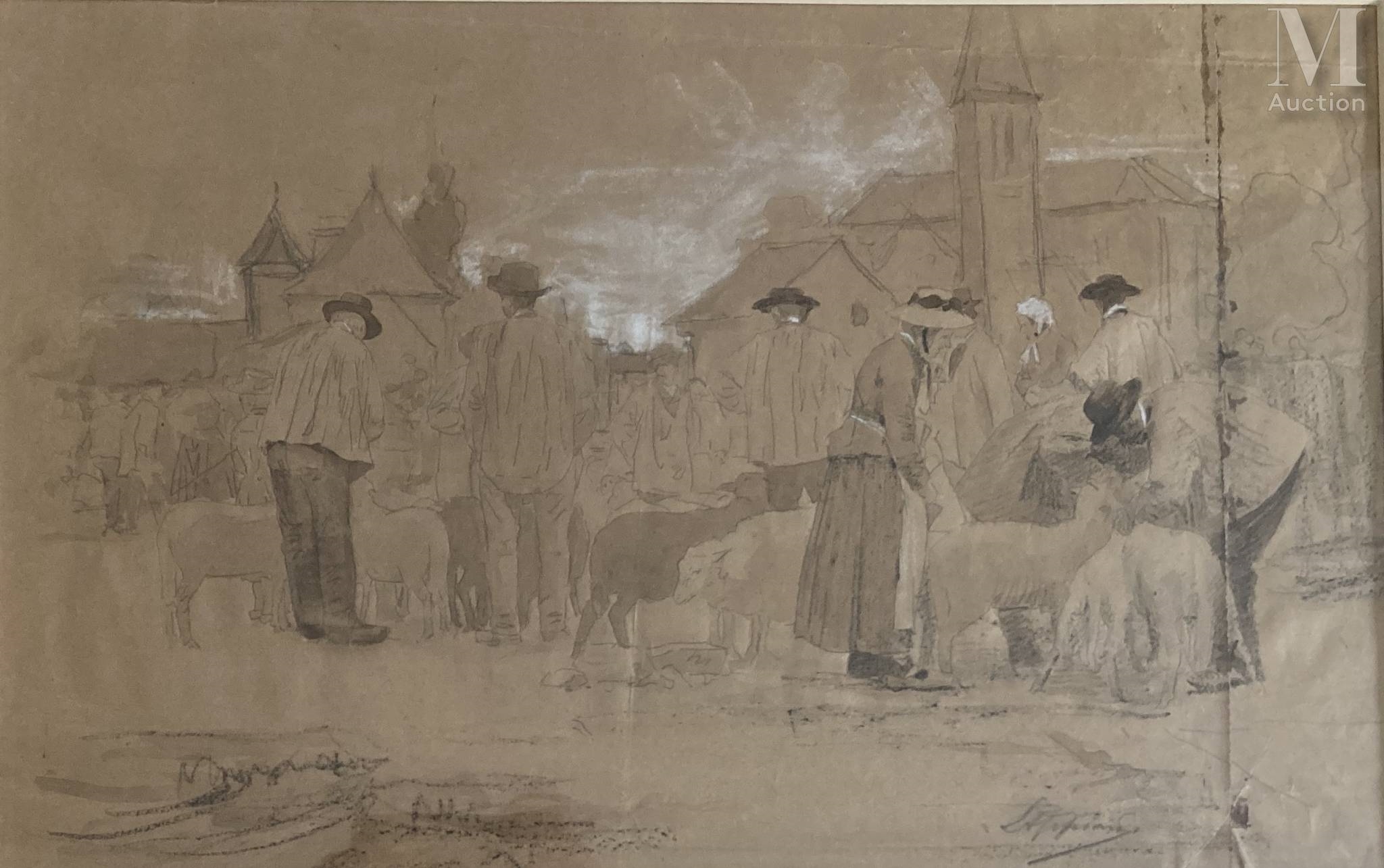 Louis Appian | Scène de marché animé | MutualArt