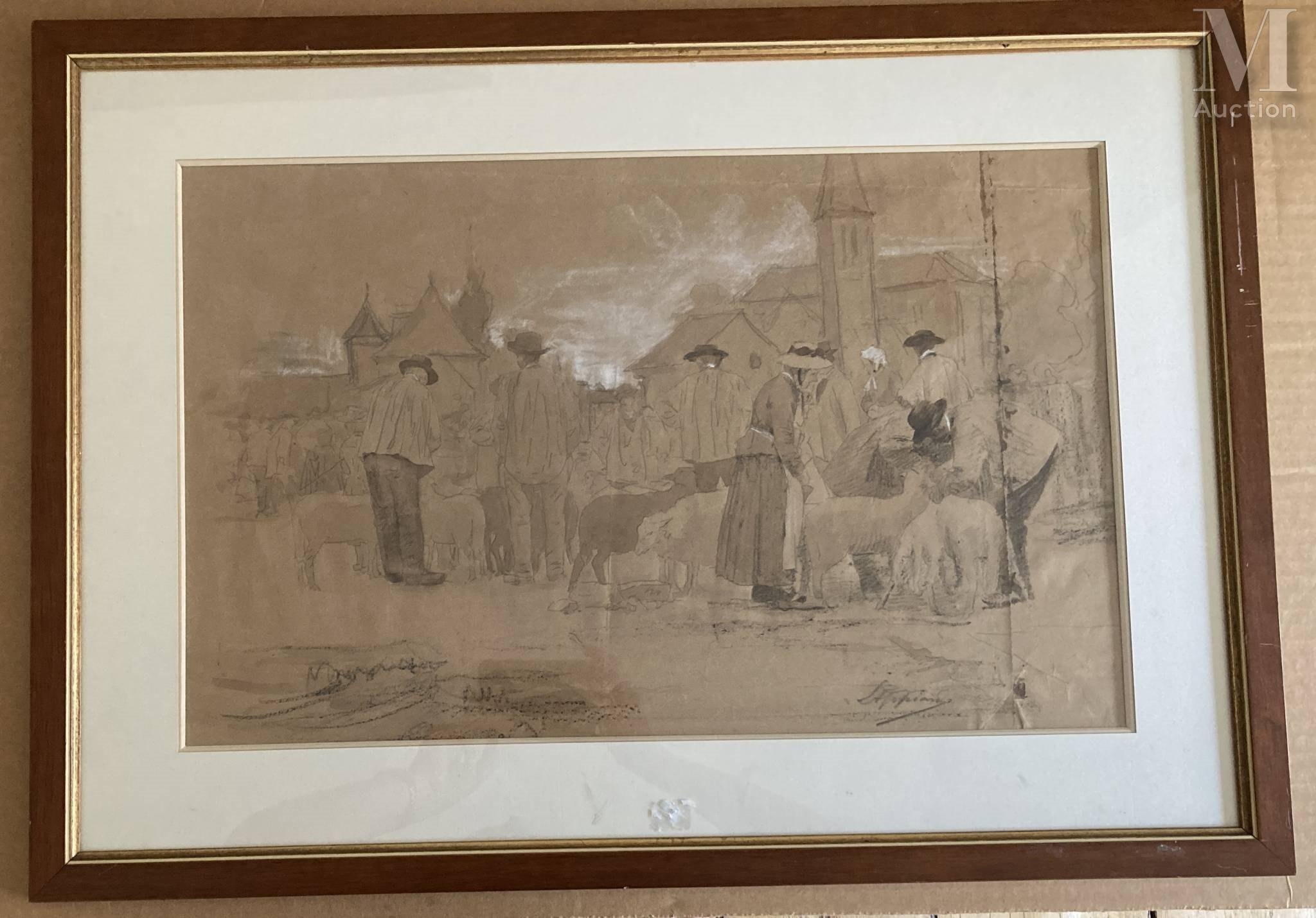 Louis Appian | Scène de marché animé | MutualArt