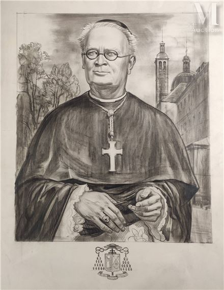 Albert Decaris | Portrait d'un prélat | MutualArt