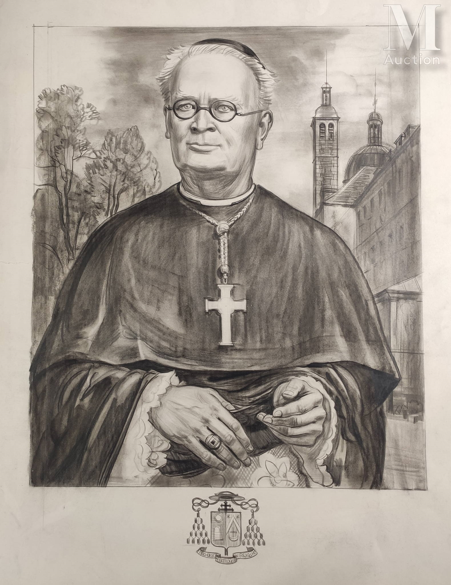 Albert Decaris | Portrait d'un prélat | MutualArt