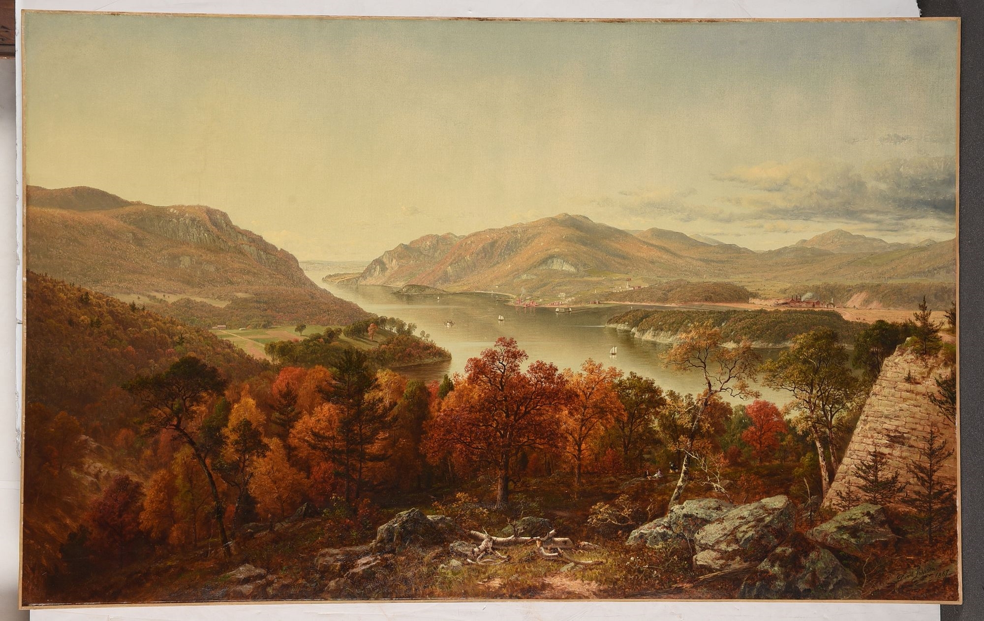 David Johnson | View of West Point from Fort Putnam | MutualArt