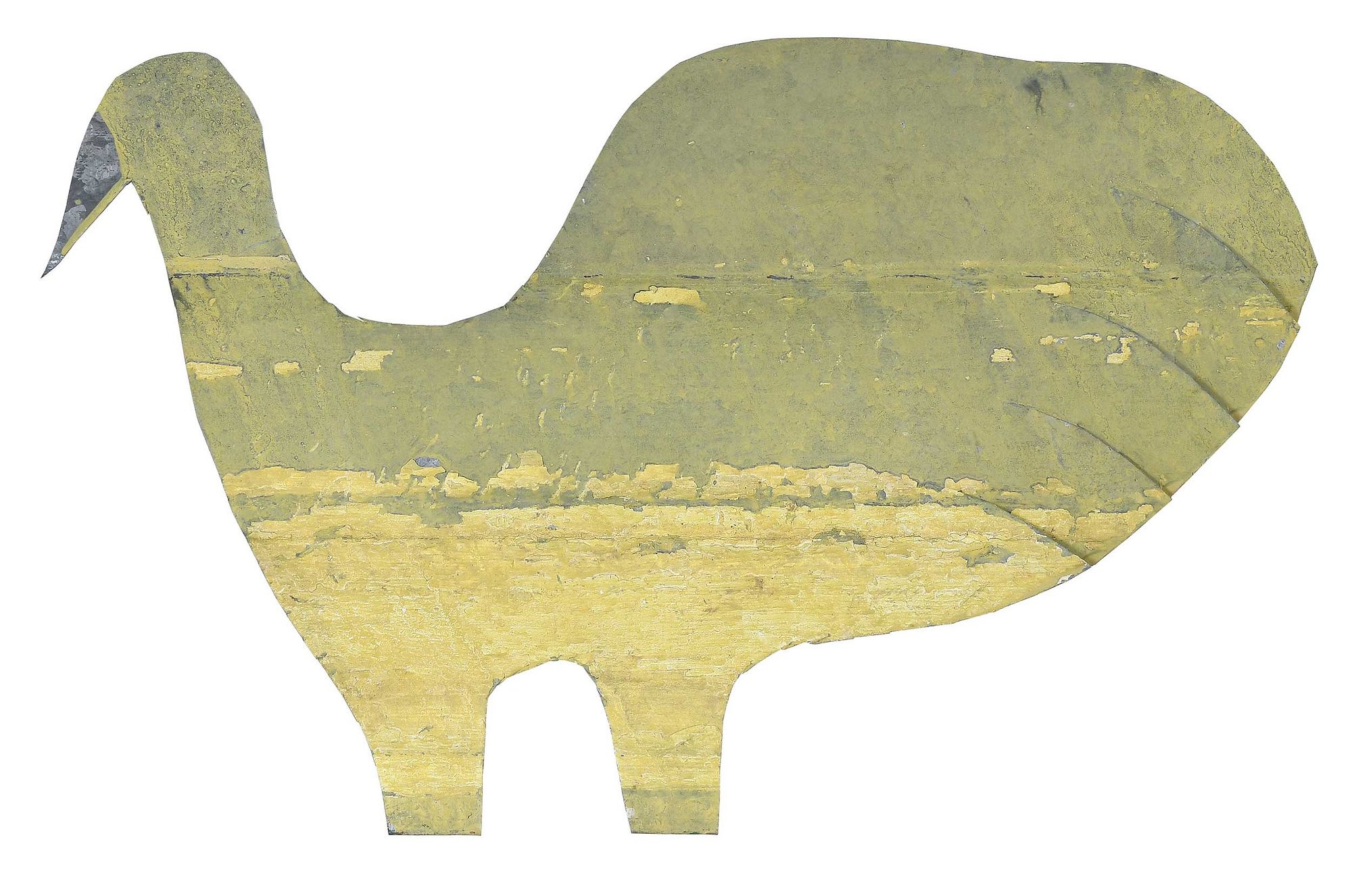 A. Miller | Two Untitled Painted Tin Cut Outs: Blue Billy Goat | MutualArt