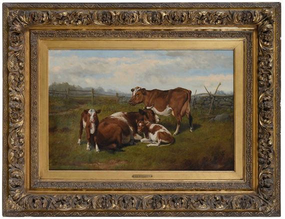 Arthur Fitzwilliam Tait | Cows (1892) | MutualArt