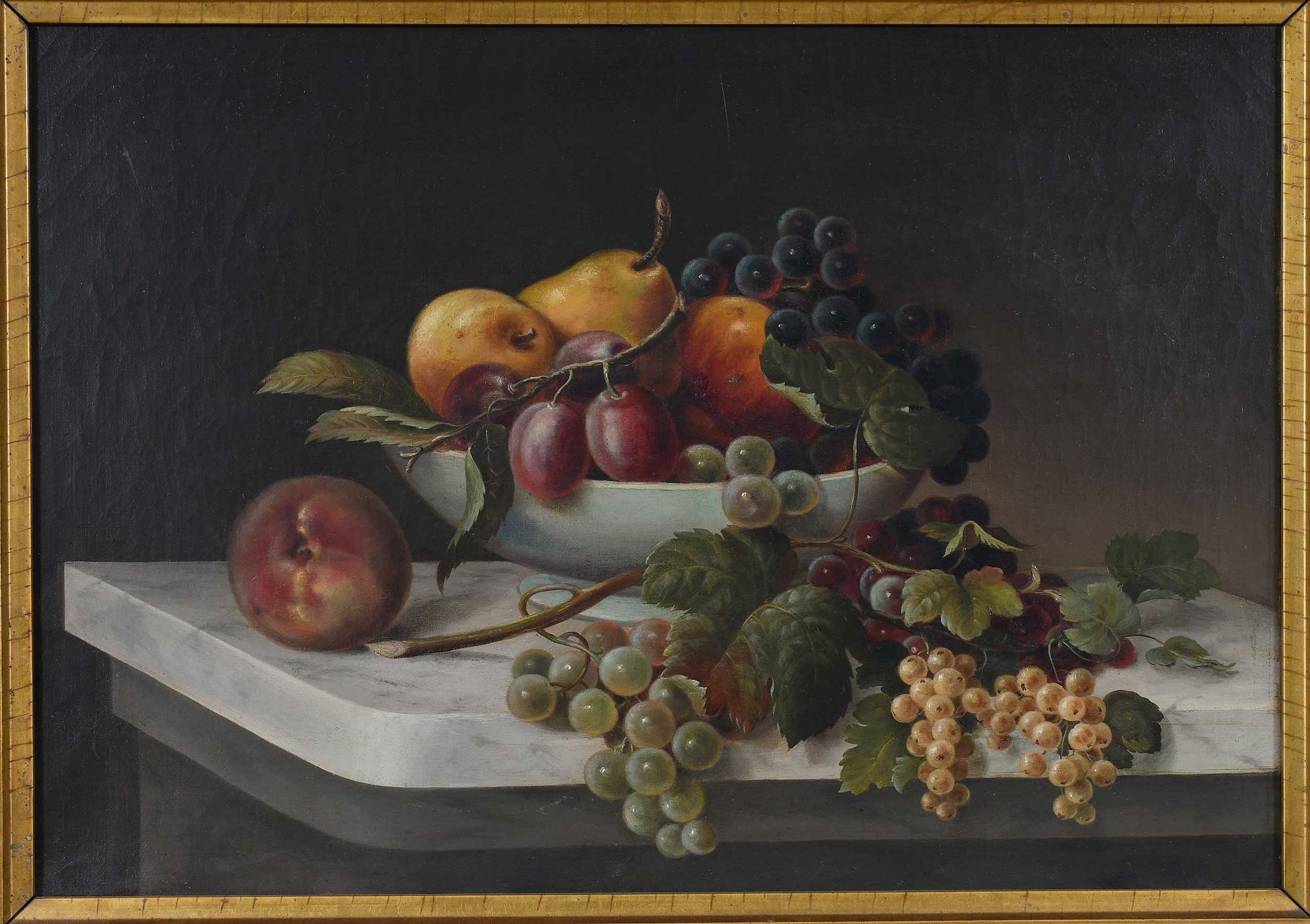 American School, 19th Century | Still Life with Plums (19th Century) | MutualArt