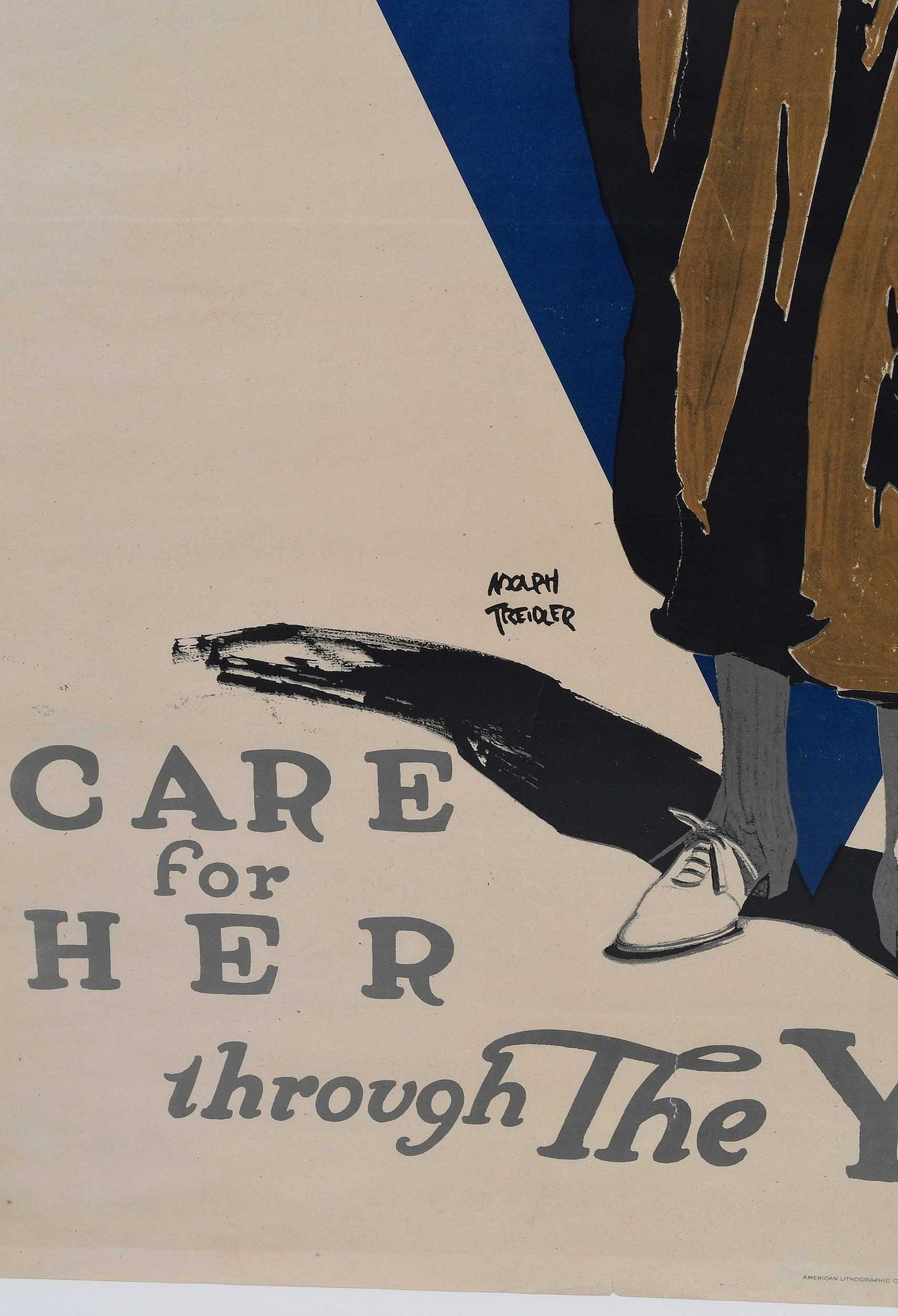 Adolph Treidler | Care for Her Through the YWCA/For Every Fighter a ...