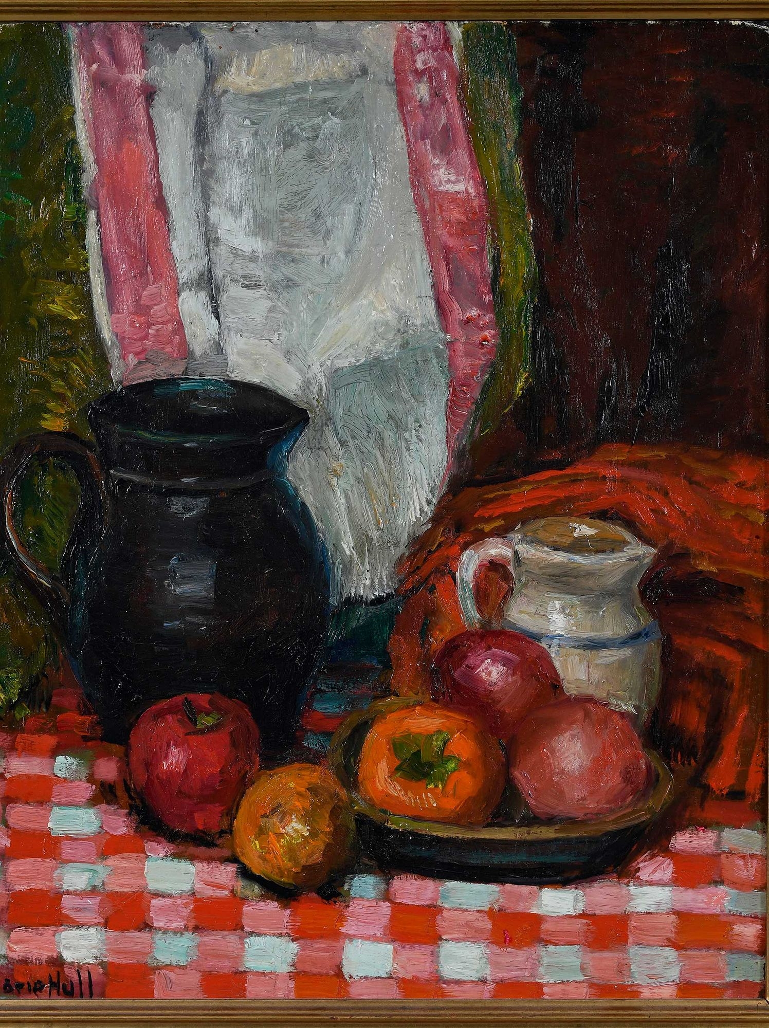Marie Atkinson Hull | Still Life with Checkered Cloth | MutualArt