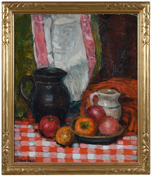 Marie Atkinson Hull | Still Life with Checkered Cloth | MutualArt