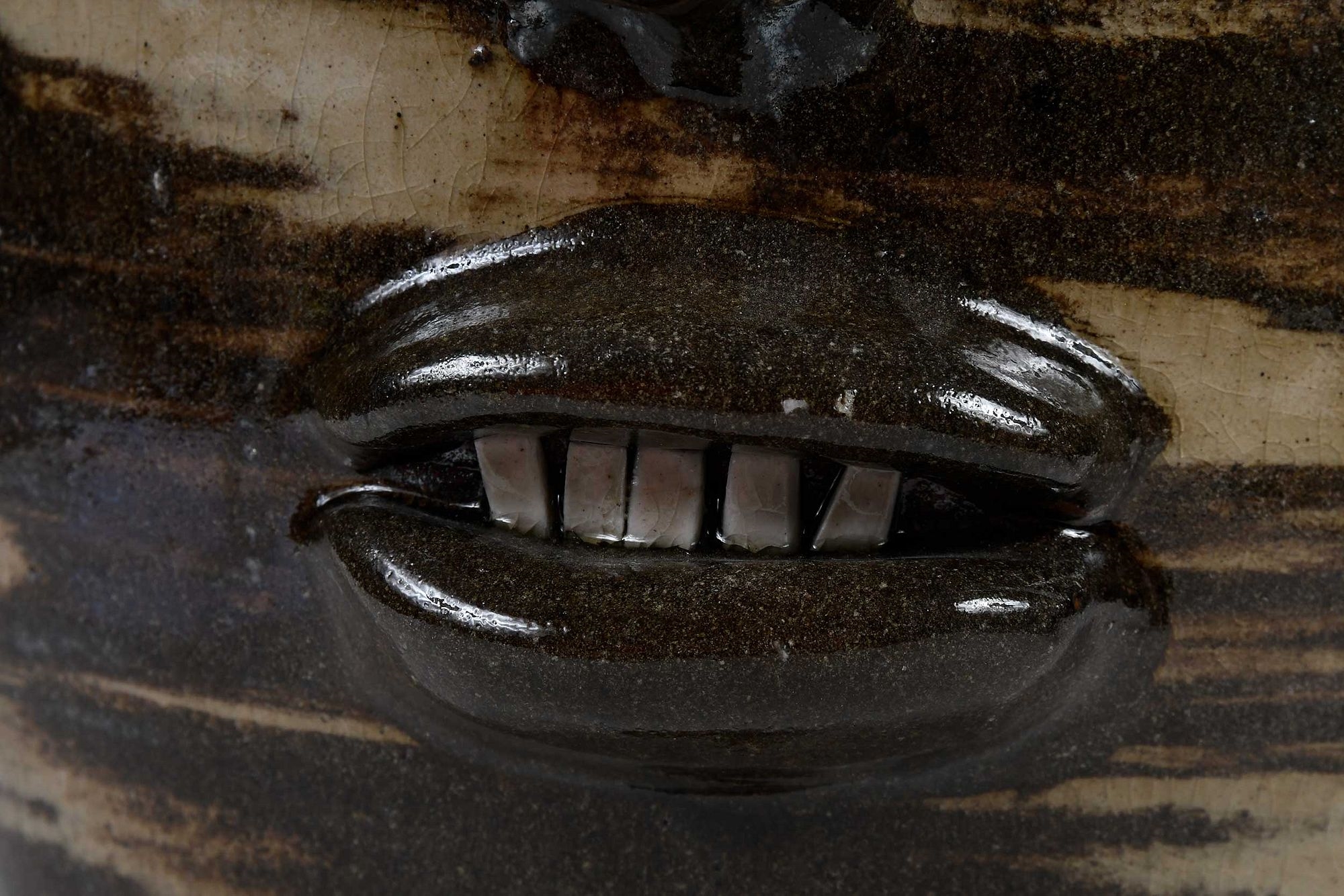 Michael Bayne | Swirl Double Devil Face Jug | MutualArt