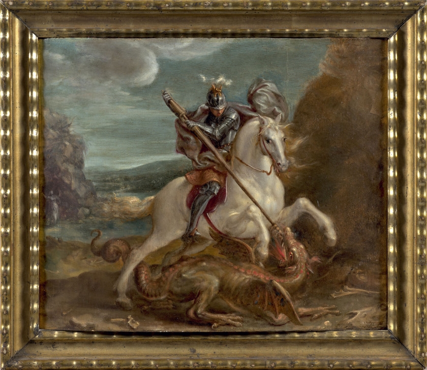 Prague School, 17th century | Saint Georges terrassant le dragon | MutualArt