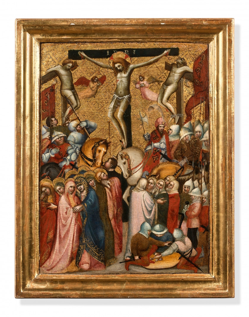 Filarete | Recto : La Crucifixion ; Verso : Un cardinal en prière ...