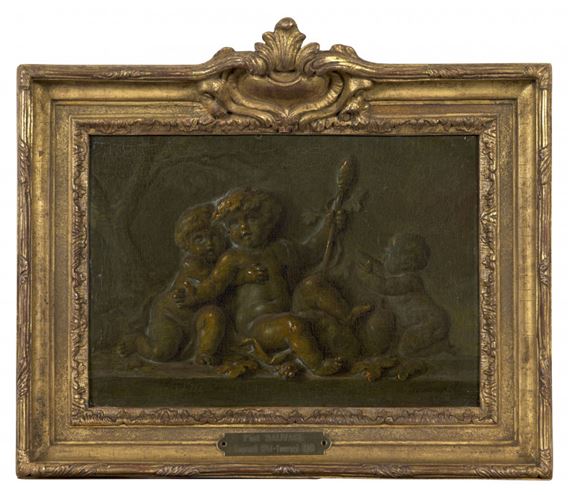 Piat-Joseph Sauvage | Bacchus enfant et deux putti, à l'imitation d'un ...