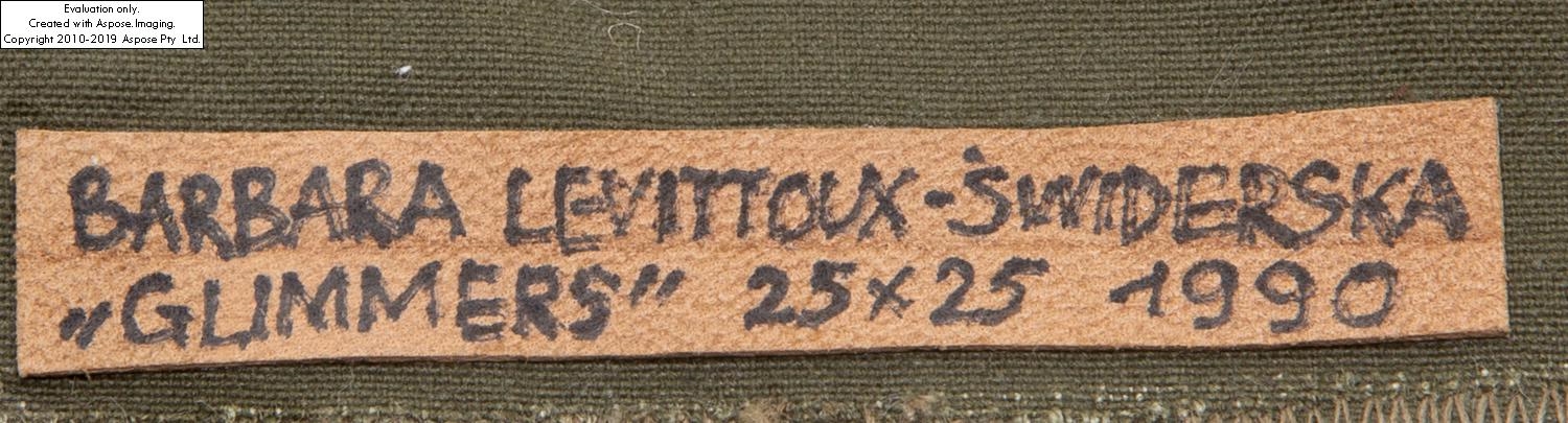 Barbara Levittoux-Świderska | Glimmers (1990) | MutualArt