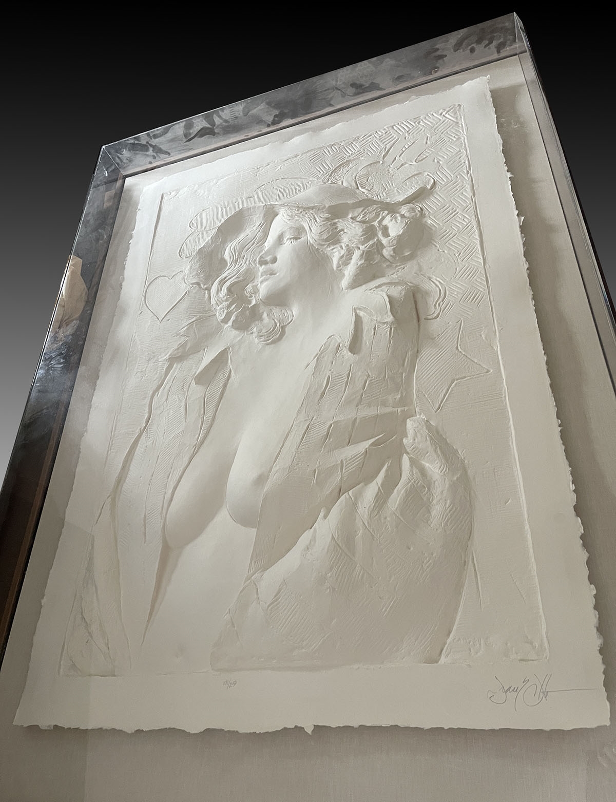 Frank Gallo | Huge Cast Paper Relief Sculpture entitled ''Actress ...