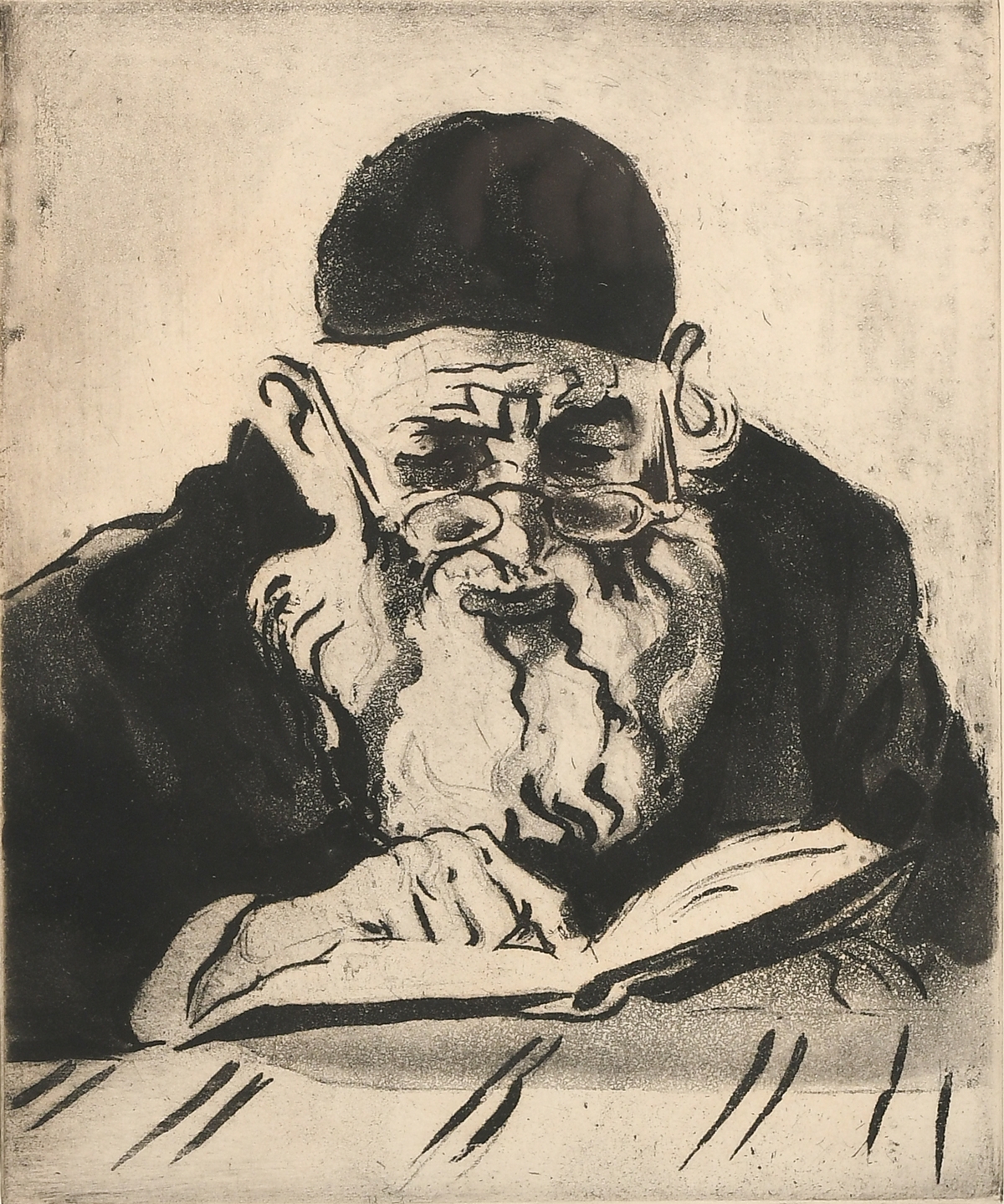 Joseph Margulies | Rabbi Reading (1896) | MutualArt