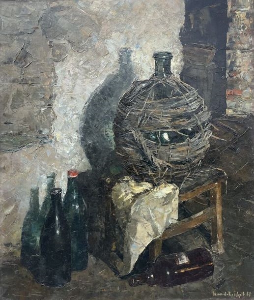 Elfriede Bernard-reichelt | Still life with the lady-Jeanne (1967 ...