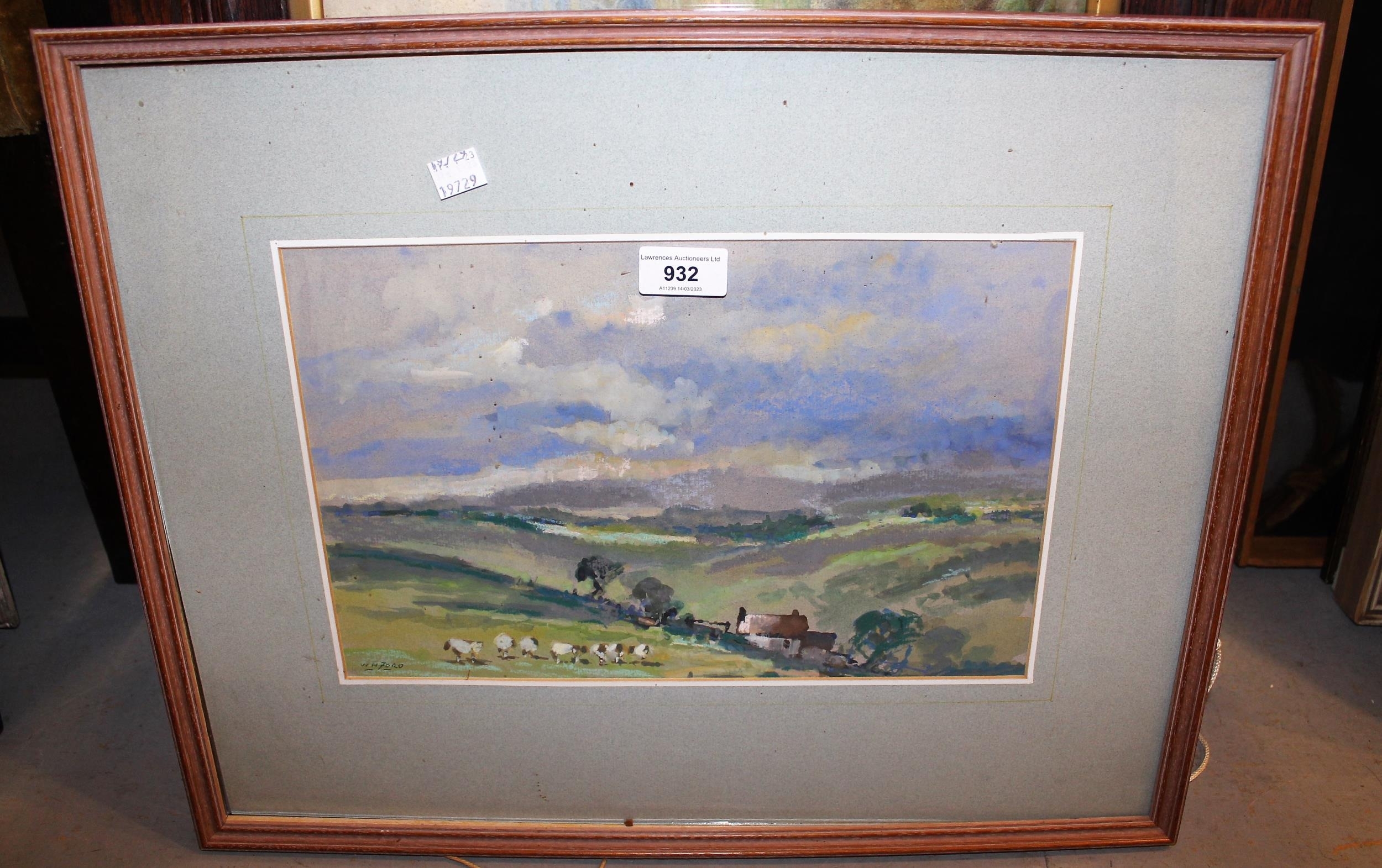 W. H. Ford | Farmstead in a hilly landscape (20th Century) | MutualArt