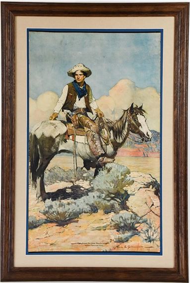 Frank E. Schoonover | FRANK SCHOONOVER TEX & PATCHES COLT POSTER (1926 ...