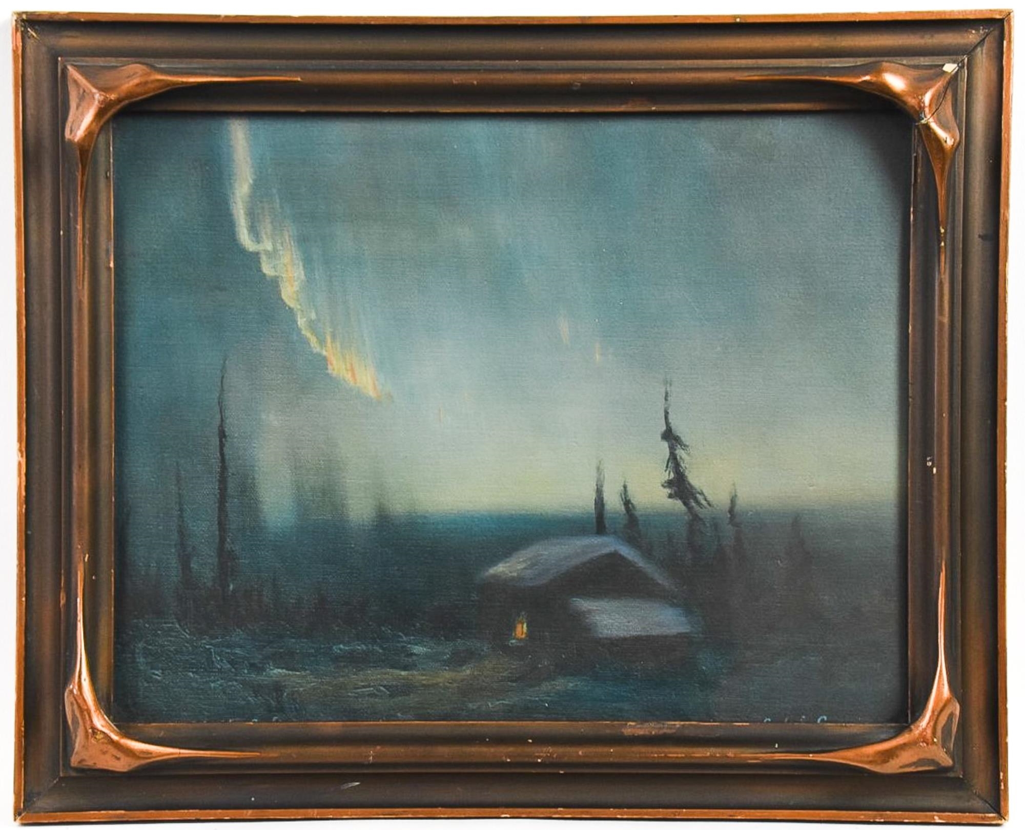 Sydney Laurence | SYDNEY LAURENCE THE NORTHERN LIGHTS LITHOGRAPH ...