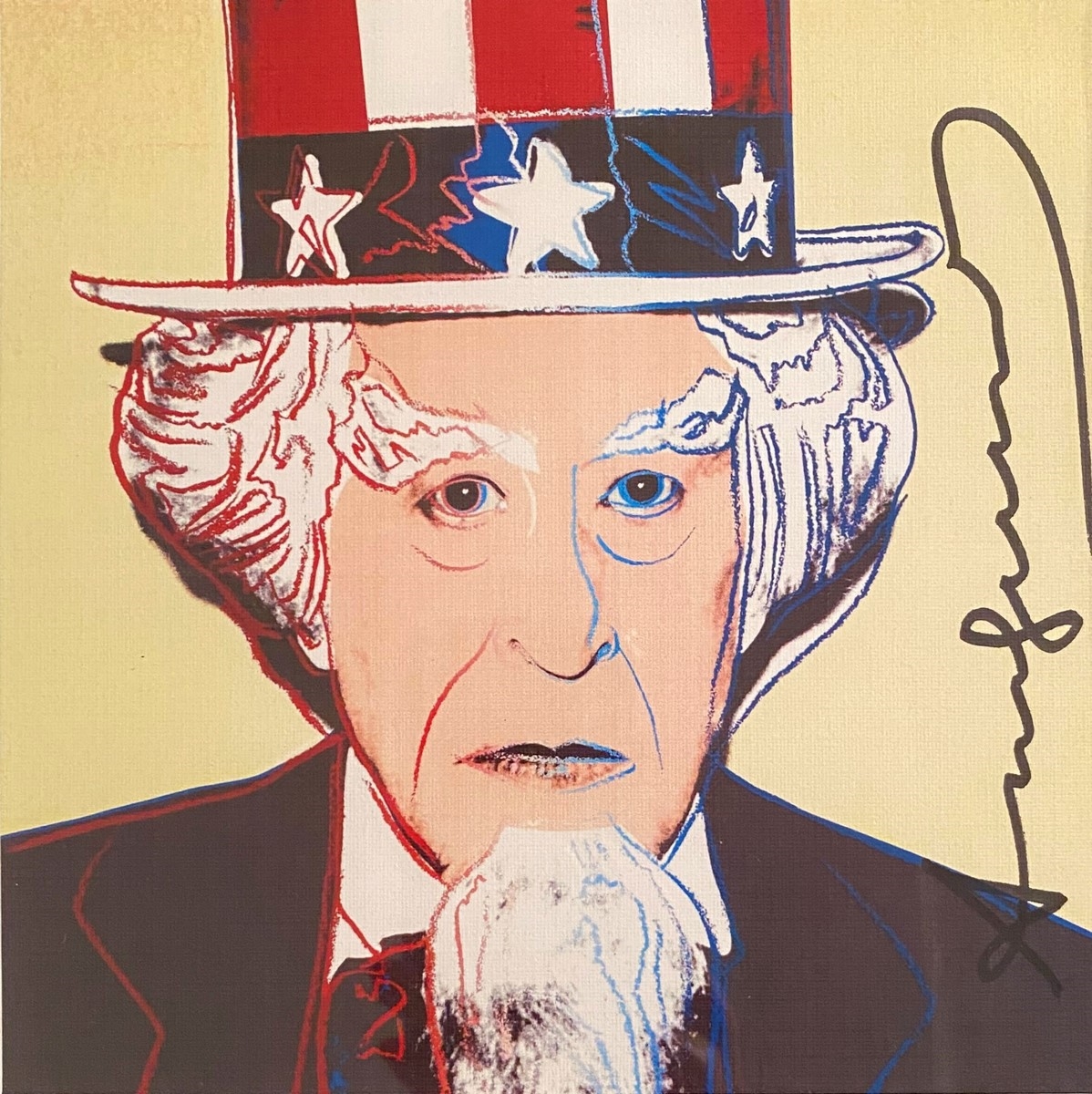 Andy Warhol | Uncle Sam, Myths series (1981) | MutualArt
