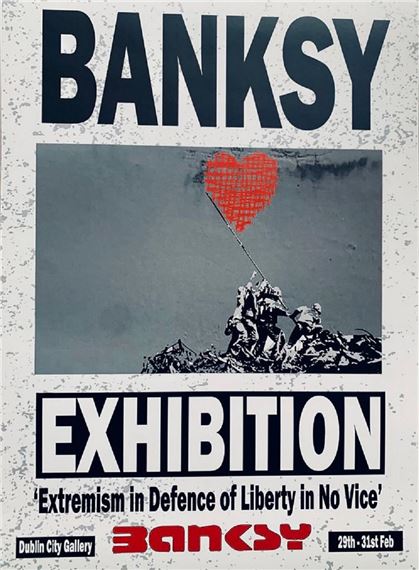 Banksy | “Extremism in defense of liberty in no vice” | MutualArt
