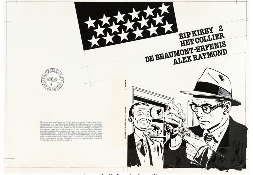 Alex Raymond | Rip Kirby Mounting Cover | MutualArt