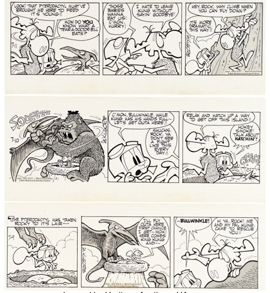 Al Kilgore | Bullwinkle Daily Comic Strip Original Art Group of 3 ...