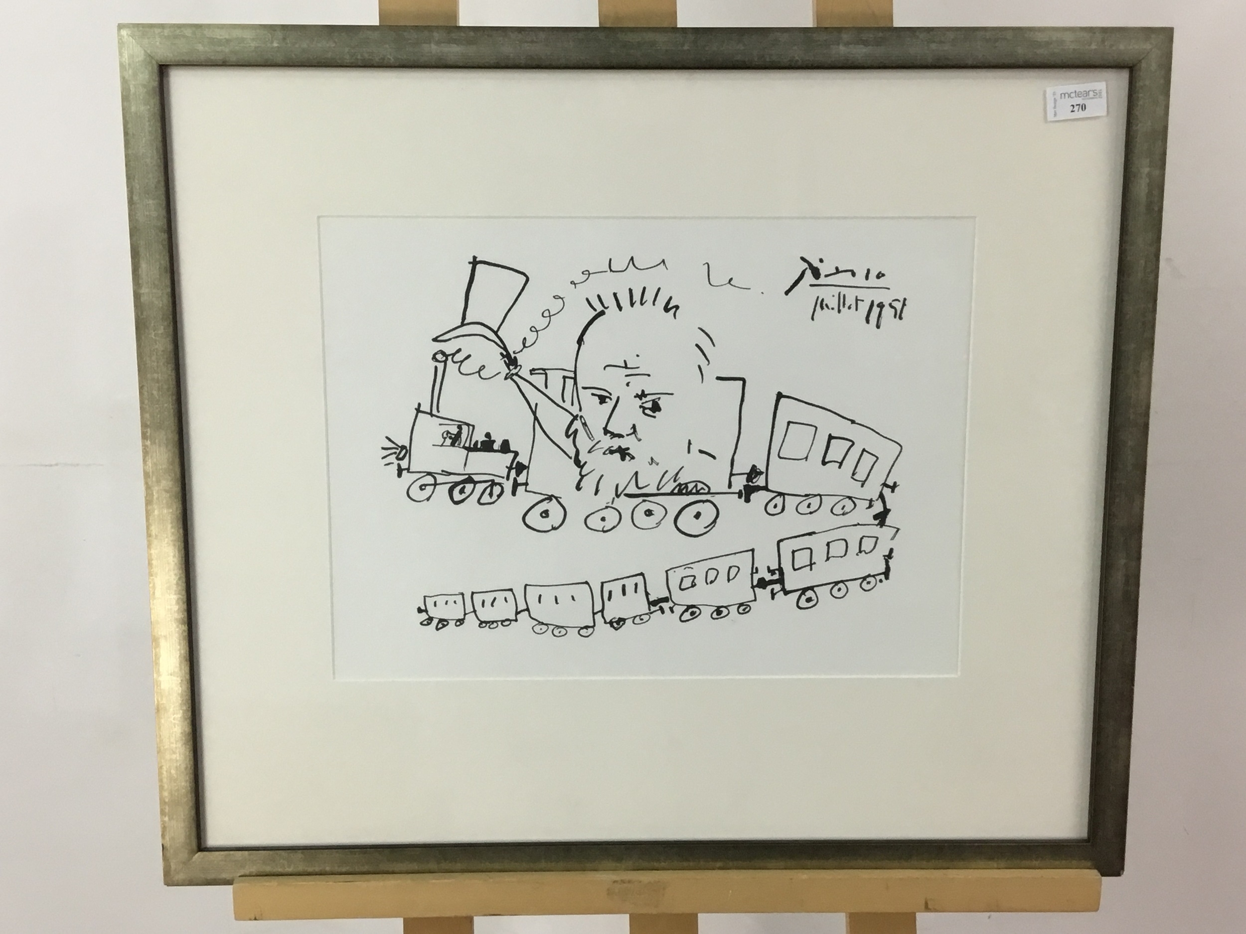 Pablo Picasso | LE TRAIN DE VICTOR HUGO | MutualArt