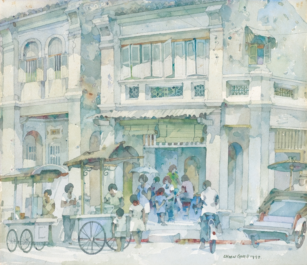 Tan Choon Ghee | Hawker Stall, 1985 (1985) | MutualArt
