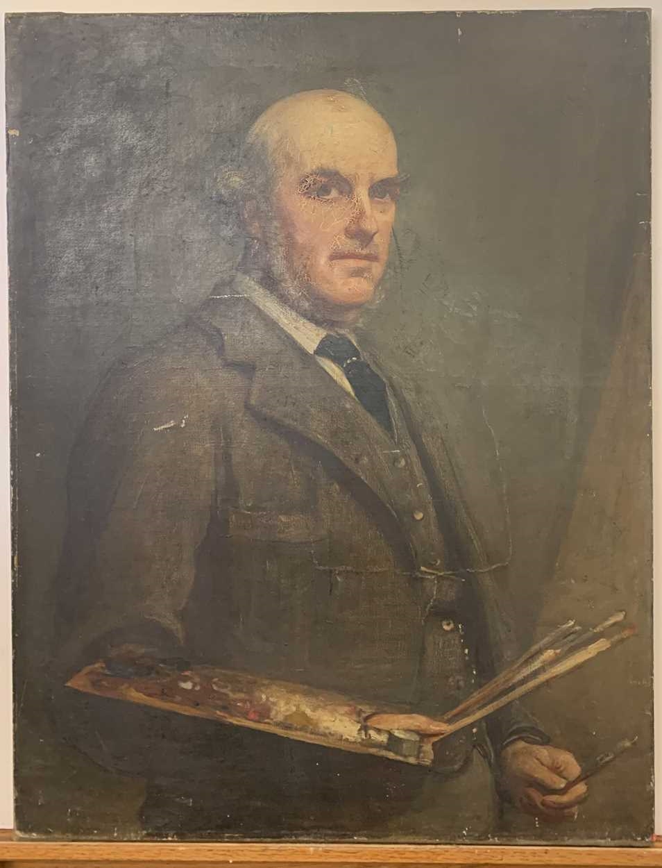 Henry Weigall | Self-portrait with an artist's palette and brushes ...