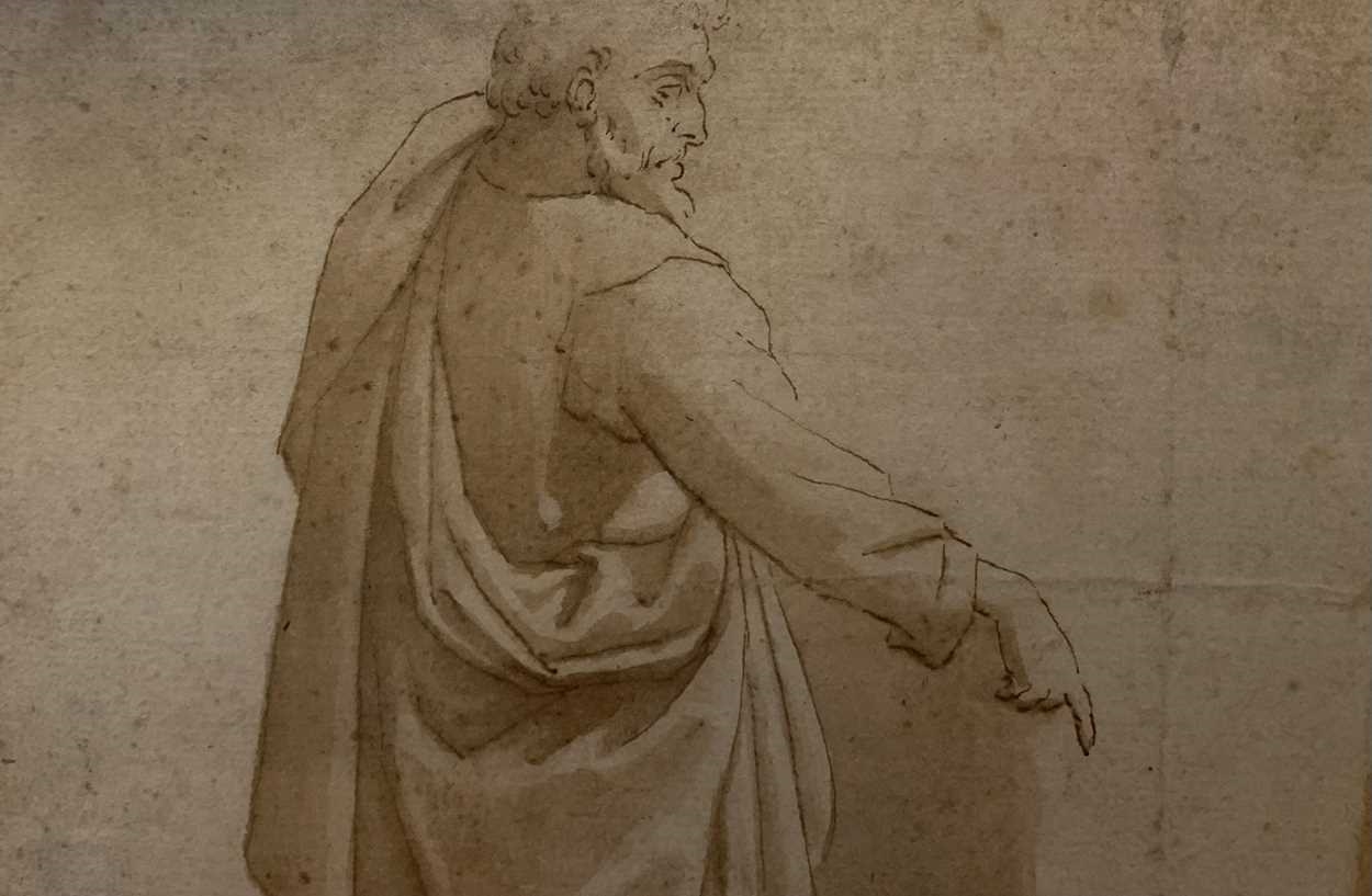 Italian School, 18th Century | Studies of a male nude from behind, with ...