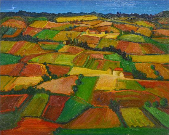 Vincenzo Balsamo | Latium landscape (1965) | MutualArt