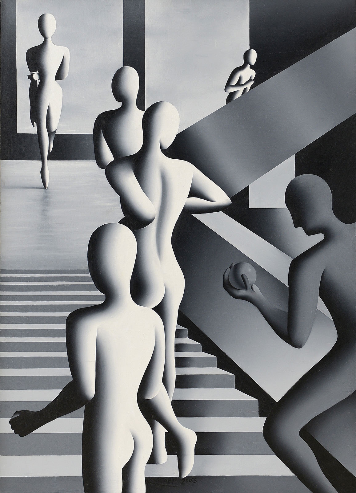 Mark Kostabi | The sphere of intuition (2003) | MutualArt