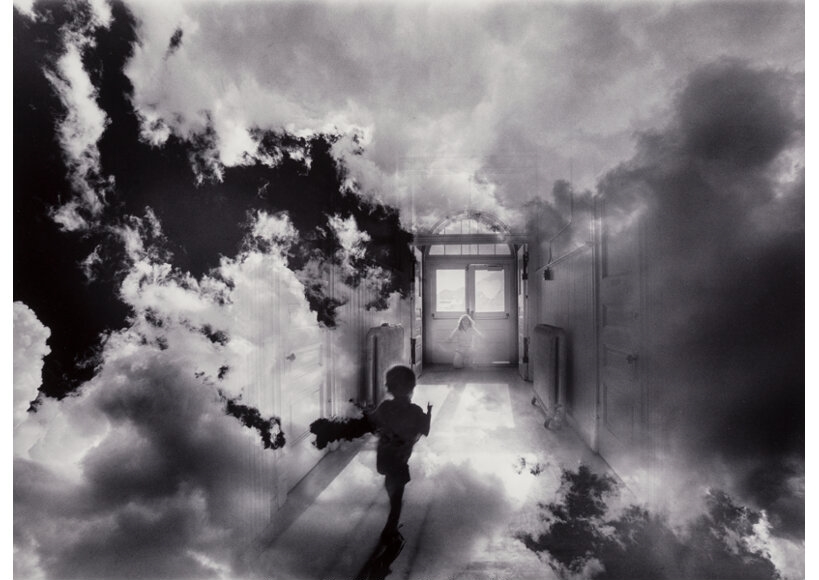 Jerry Uelsmann | Untitled (Boy and Clouds) (1981) | MutualArt