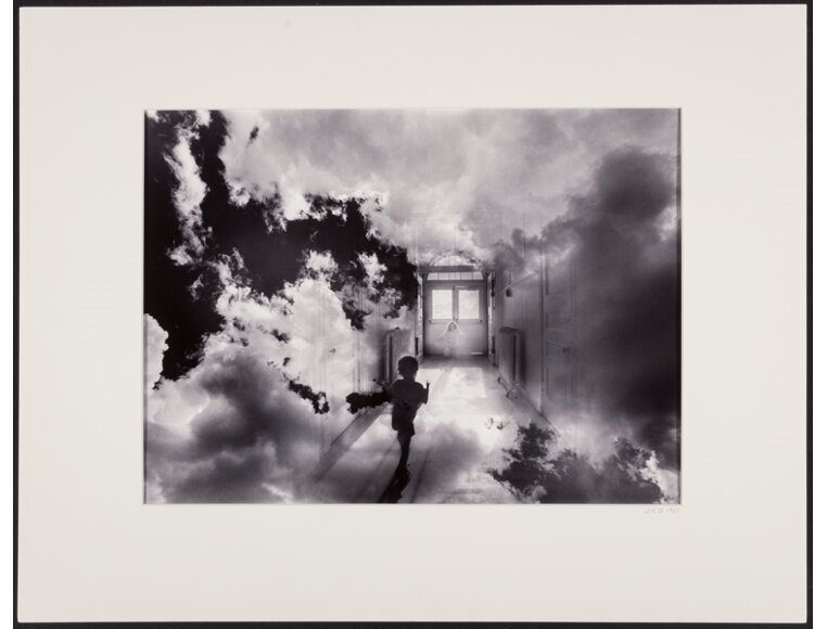 Jerry Uelsmann | Untitled (Boy and Clouds) (1981) | MutualArt