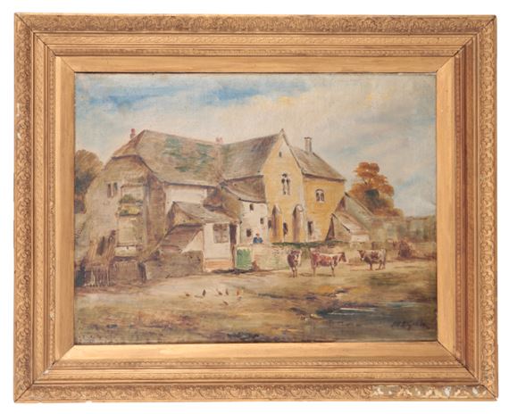 Nathaniel Gibbs | A farmhouse landscape | MutualArt