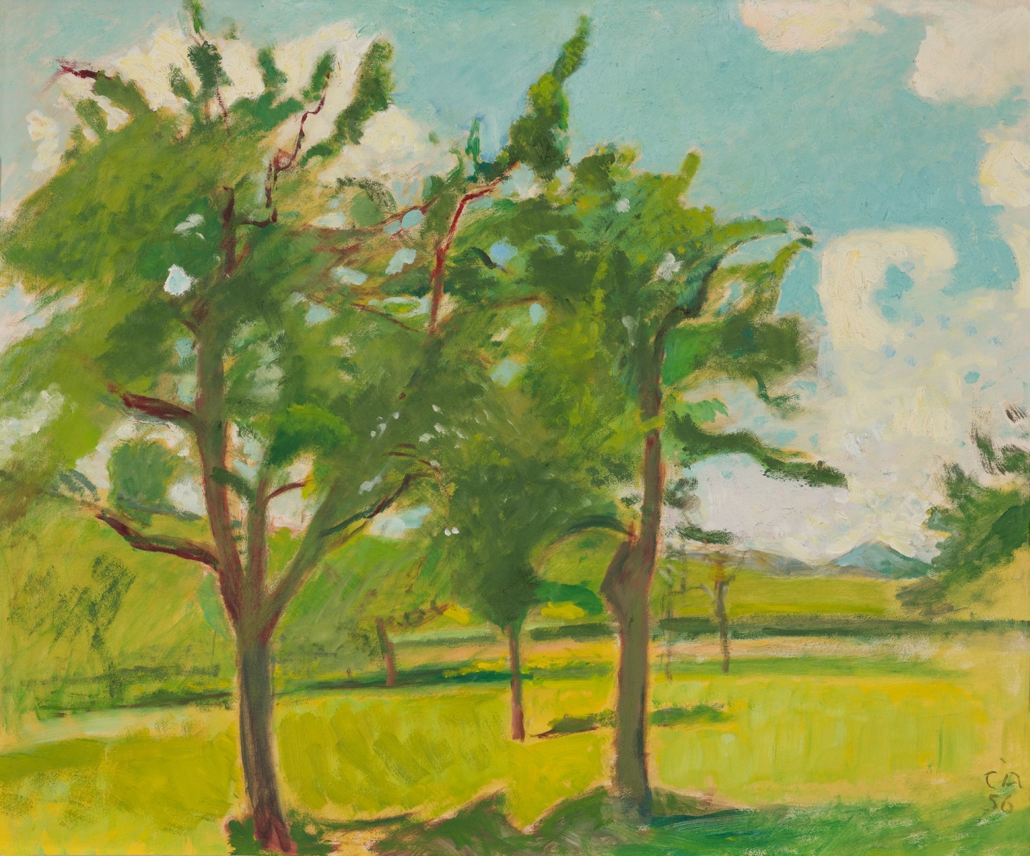 Cuno Amiet | Sommerlandschaft, 1956 (1956) | MutualArt