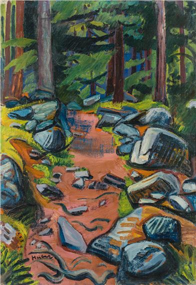 Hermann Huber | Waldweg, um 1911/12 (1911 - 1912) | MutualArt